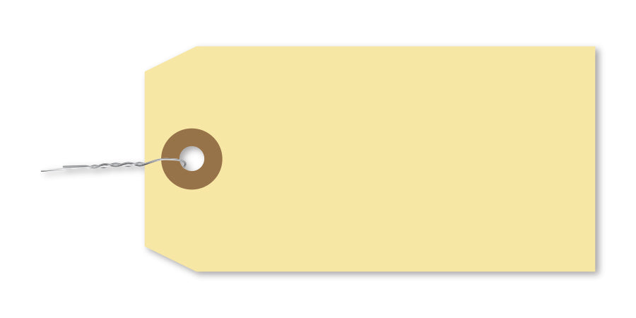 Manila Tag With Wire Inserted - TWW-4 - Qty. 1000 | Manila Tags with W